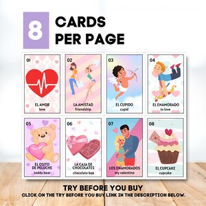 Valentine's Day Loteria, Saint Valentine Bingo, 40 Boards, Love Bingo ...