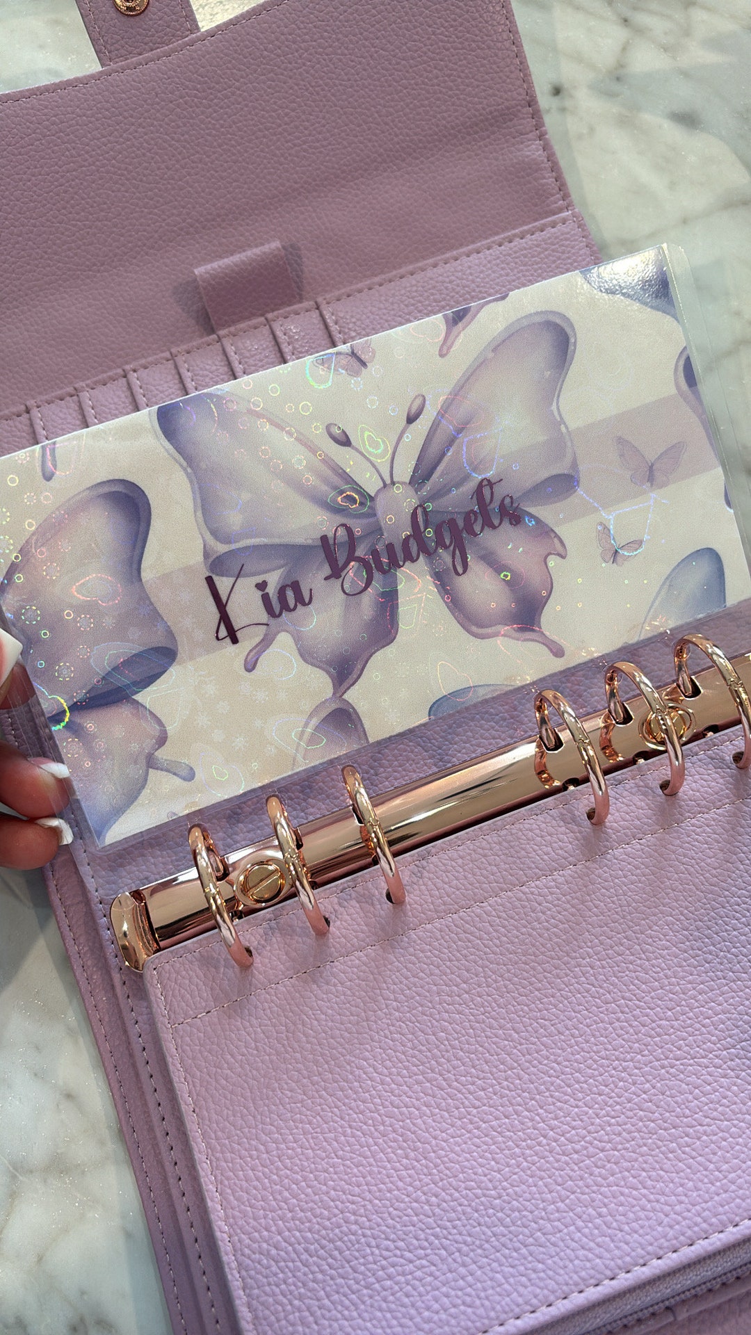 Purple Spring Butterfly Collection A7/A6/A7 Long Cash Stuffing ...