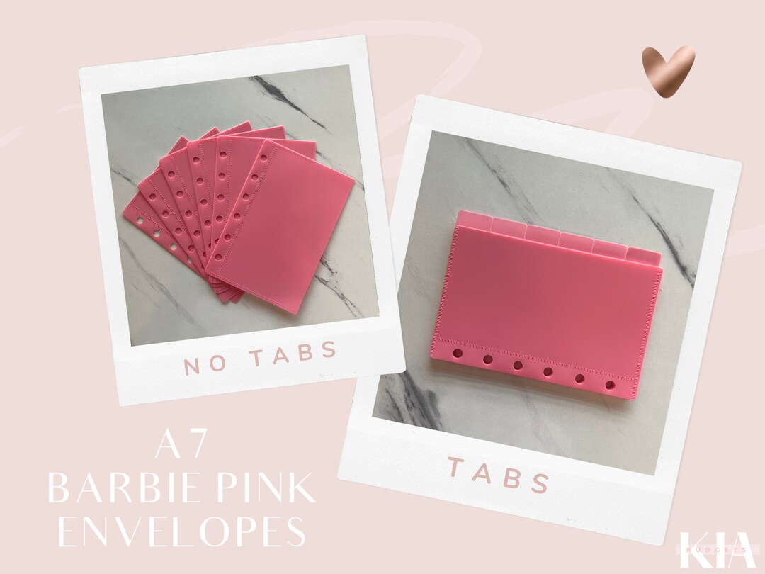 A7 Barbie Pink Envelopes With and Without Tabs - Etsy