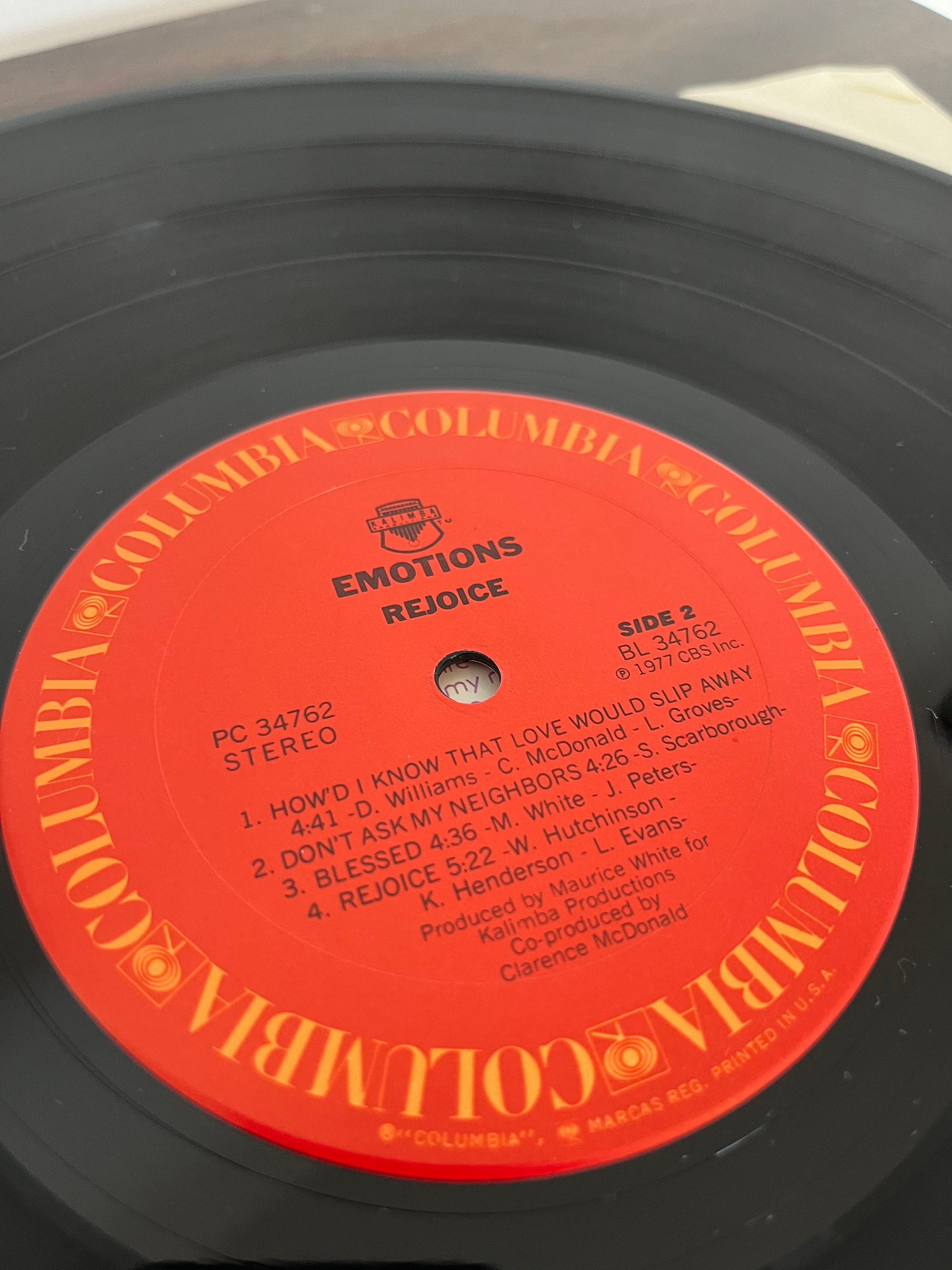 1977, Emotions Rejoice, Vinyl , LP, Album, Funk/soul, CBS 82065 - Etsy