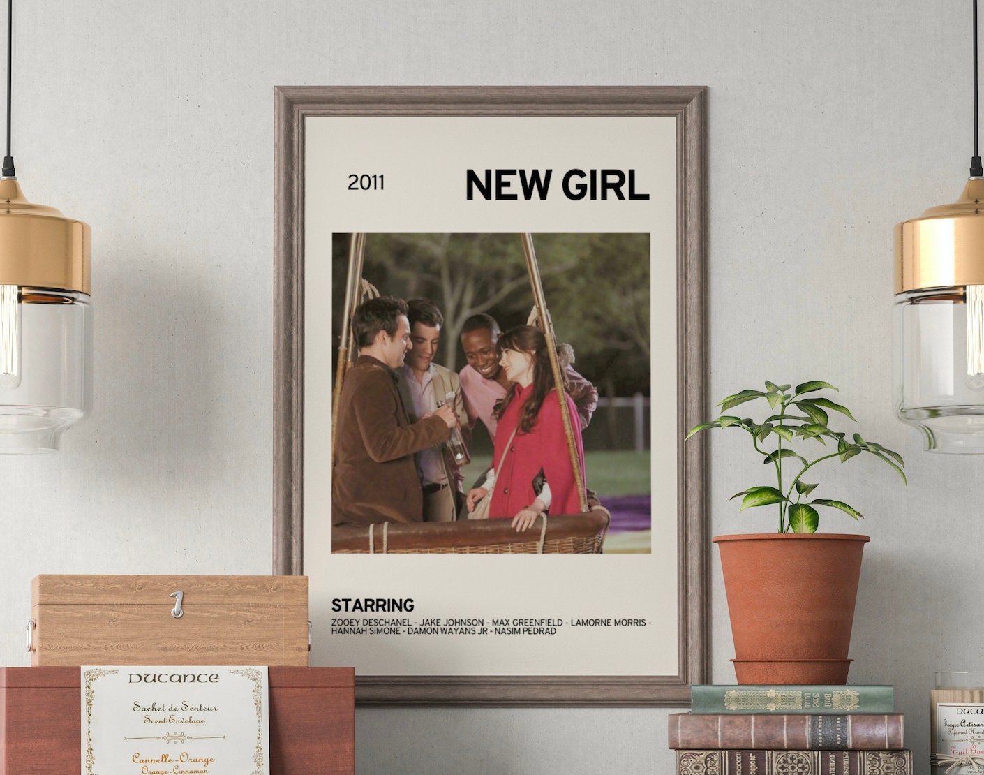 NEW GIRL Aesthetic Poster, Vintage Movie Poster Wall Art, Instant ...