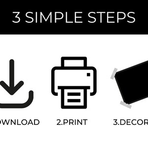 BLACK AND WHITE Collage Kit Wall Decor, Instant Download, Wall Collage ...