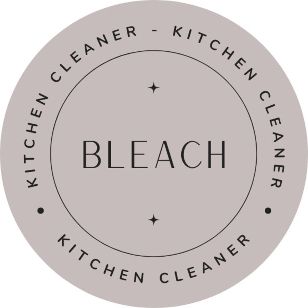 Round Template Printable Stickers Digital Download Cleaning - Etsy