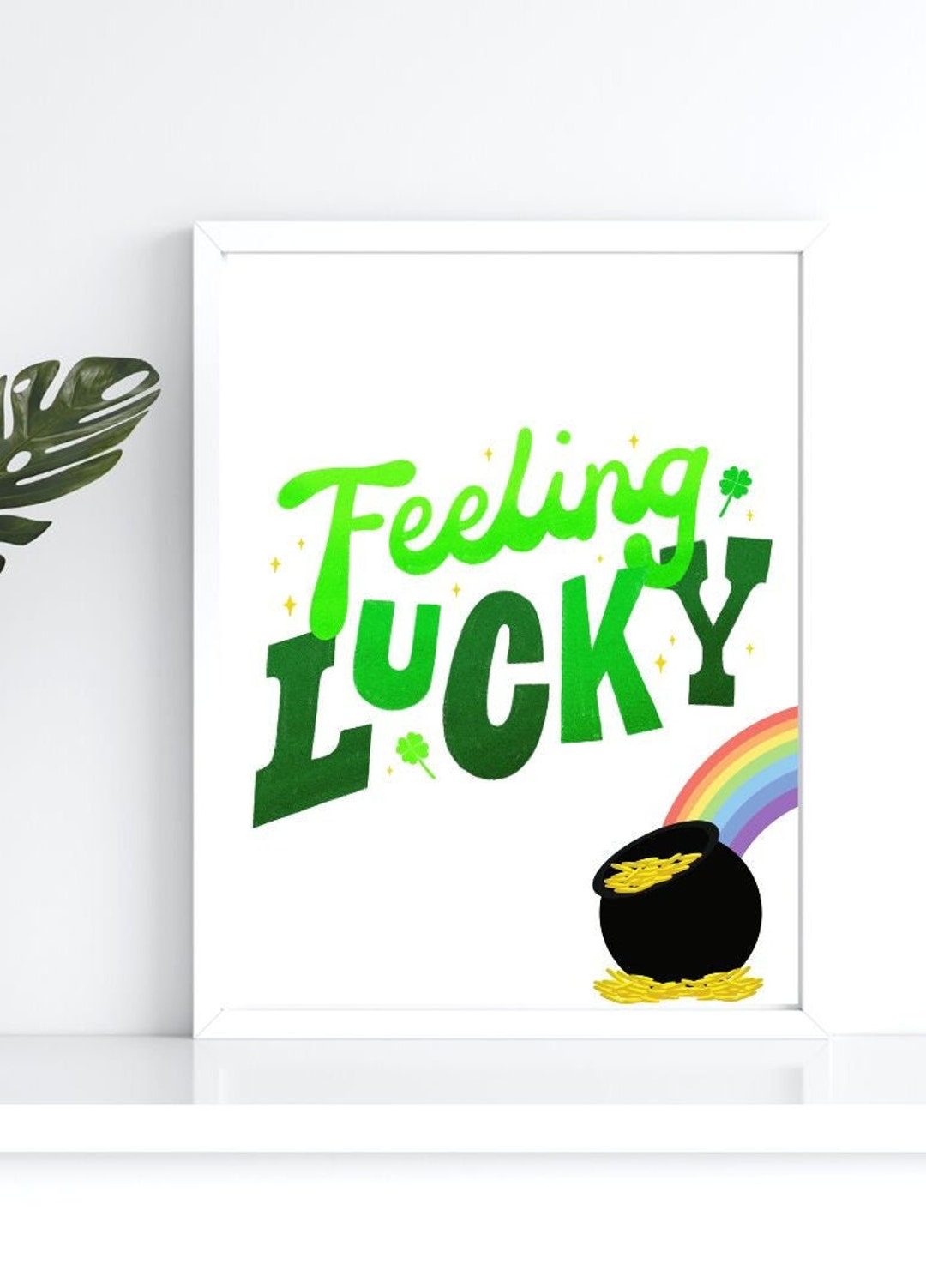 Printable St. Patrick's Day Feeling Lucky St. Paddy's Day Irish P - Etsy
