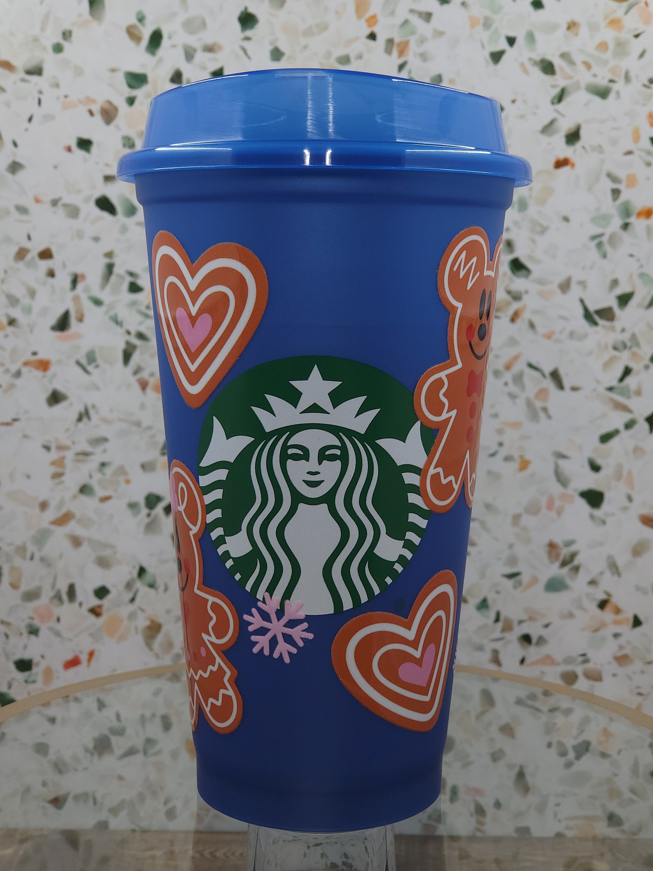 Color Changing Hot Starbucks Reusable Cup With Lid Holiday Edition - Etsy