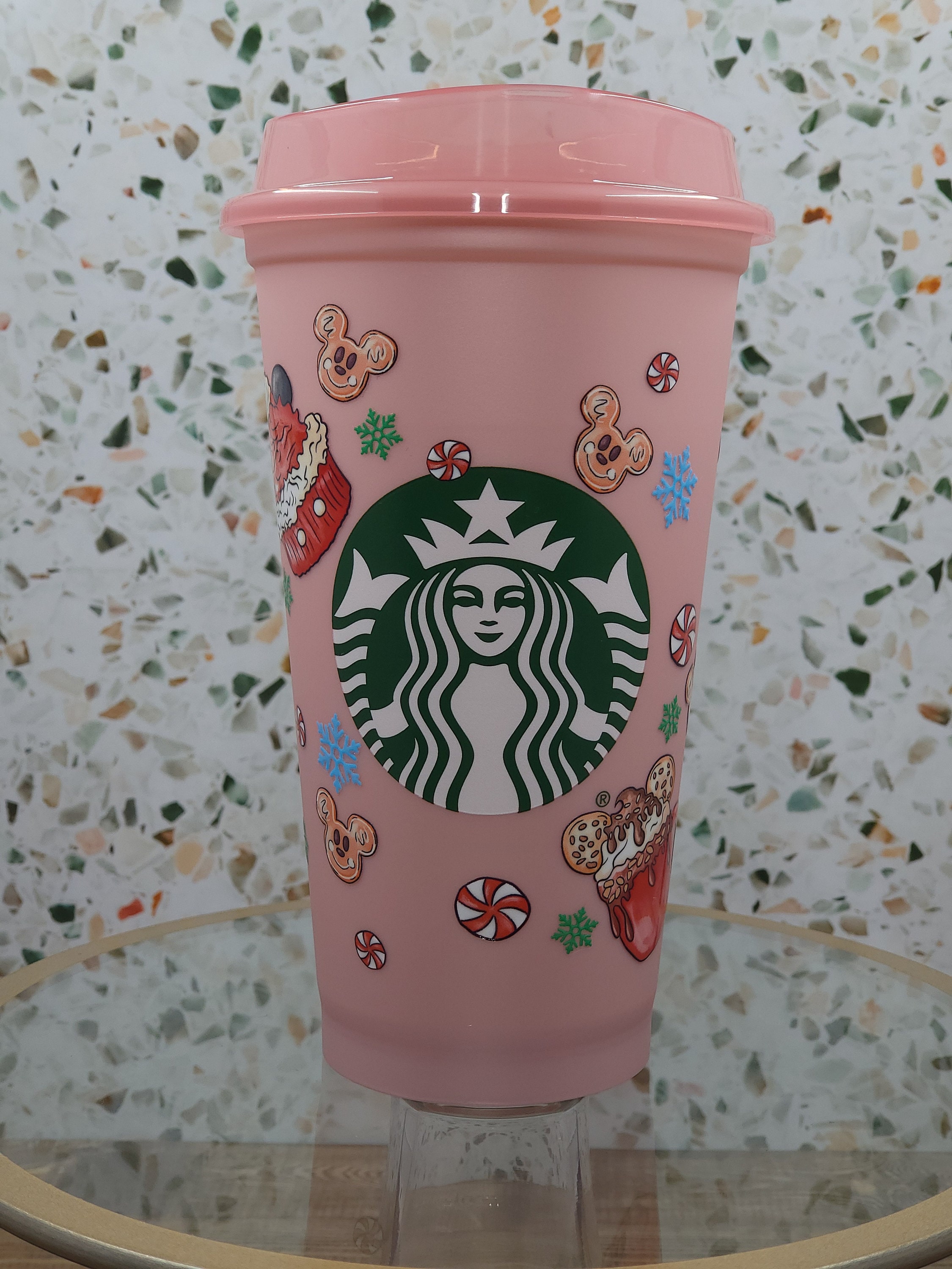 Color Changing Hot Starbucks Reusable Cup With Lid Holiday Edition - Etsy