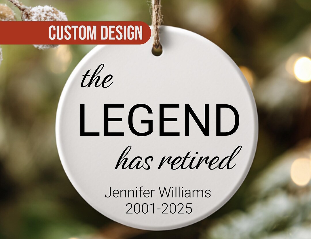 The Legend is Retiring, Retirement Gift for Her, Personalized ...