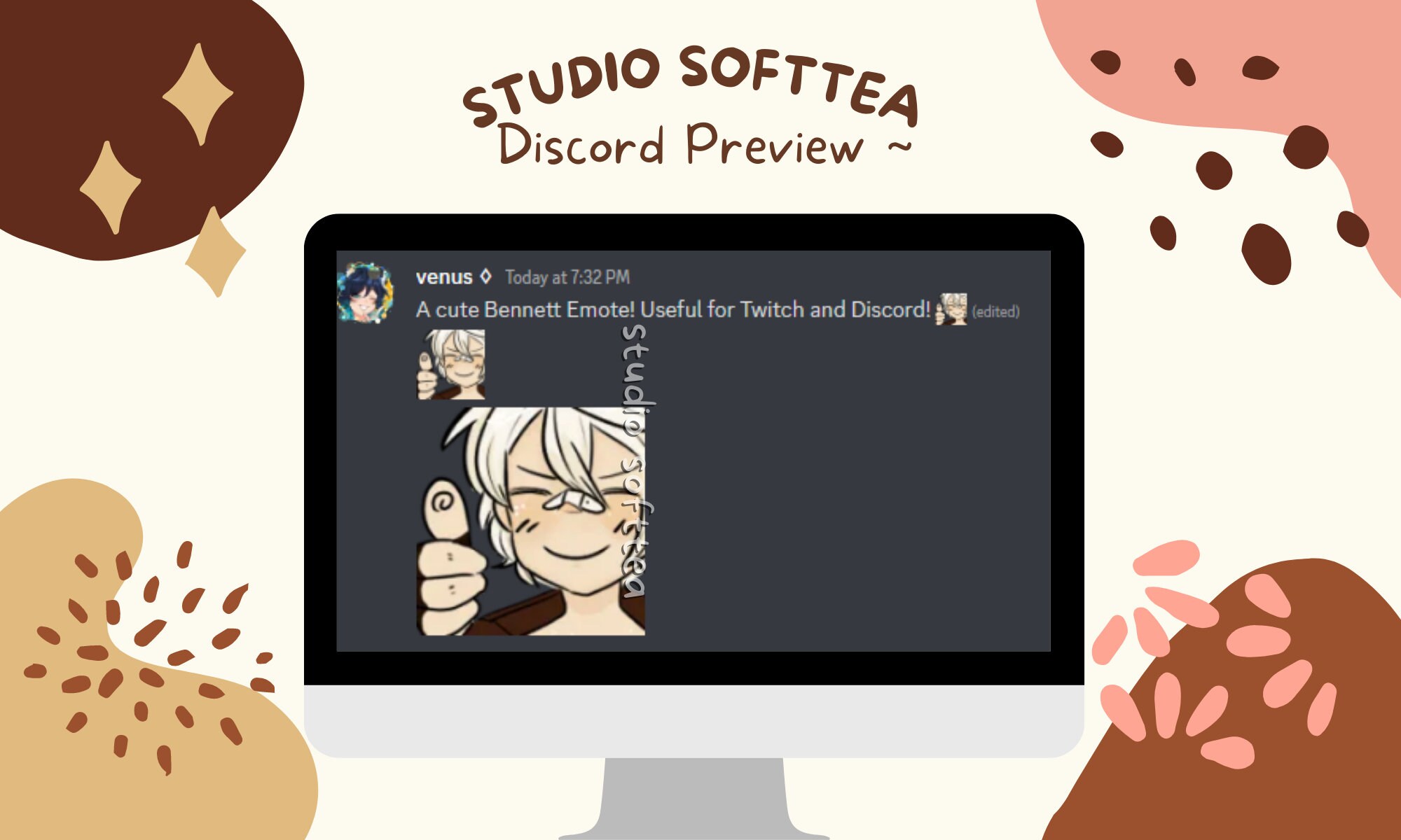 Bennett Thumbs up Twitch Emote Discord Emoji // Genshin Impact Pyro ...