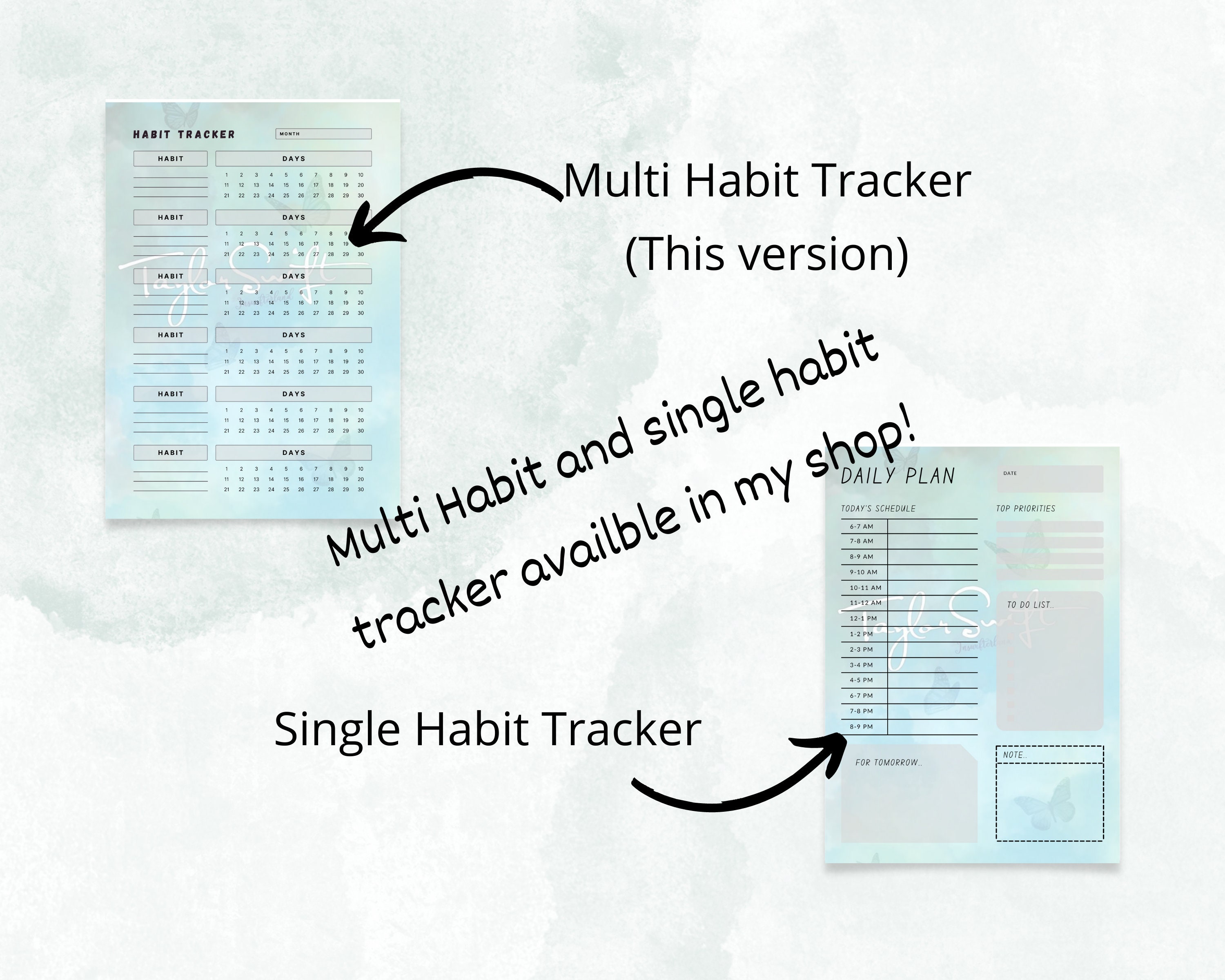 Taylor Swift Habit Tracker - Etsy
