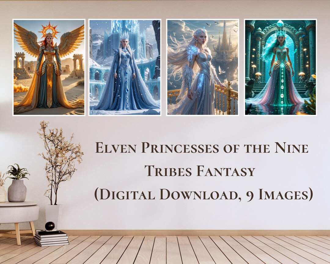 Elven Princesses of the Nine Tribes – Fantasy AI Art Collection ...