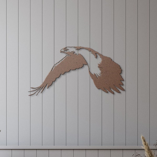 Metal Hawk Wall Art - Etsy