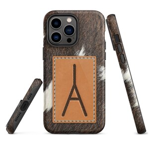 CUSTOM CATTLE BRAND Cow Hide Ranch Tough iPhone Rancher Phone Case ...