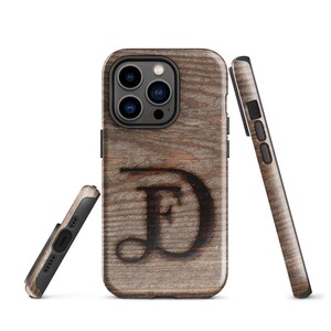 CUSTOM CATTLE BRAND Rustic Branded Weathered Wood Ranch Tough Case for ...