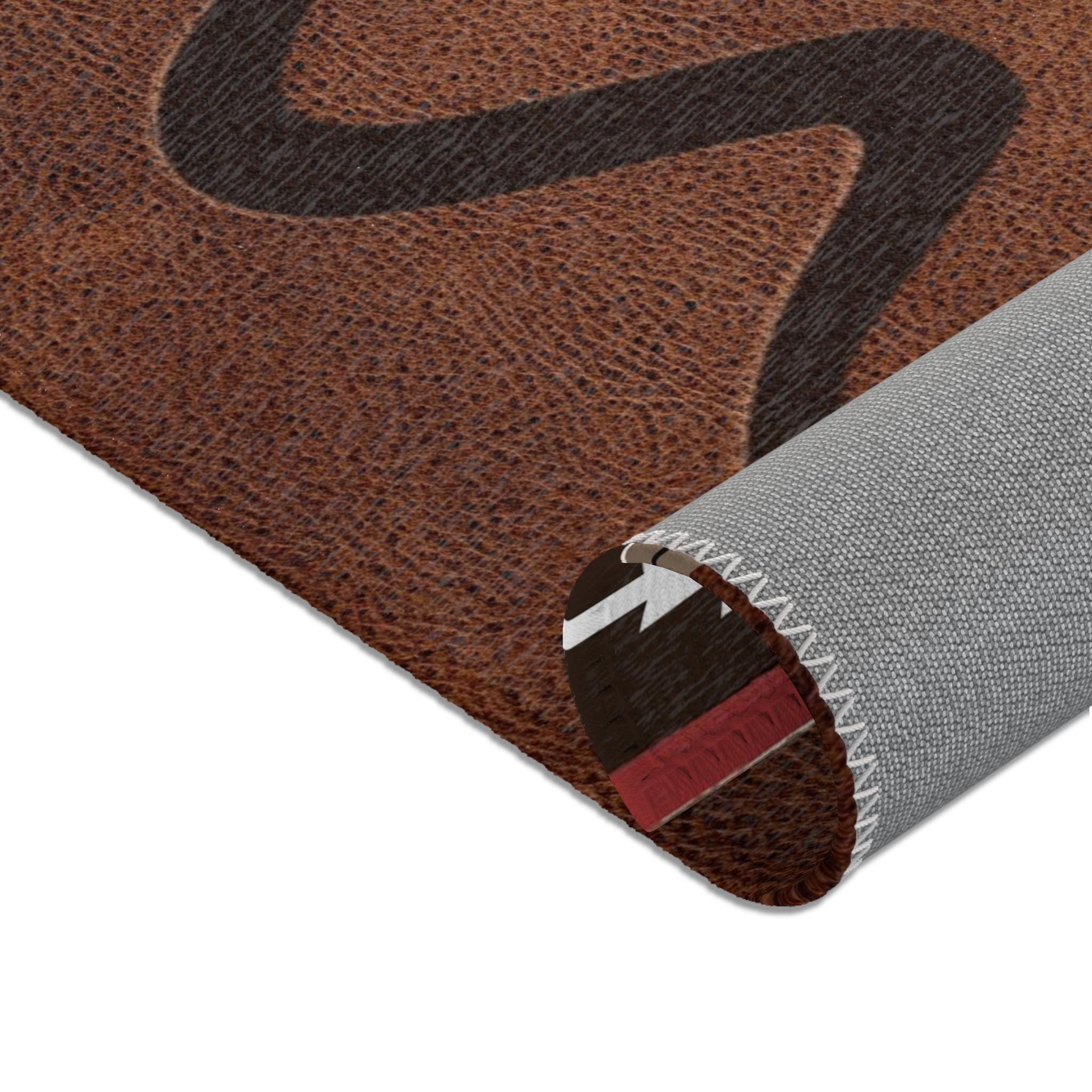 CUSTOM CATTLE BRAND Aztec Area Rugs Southwestern Style Branded Stamped ...