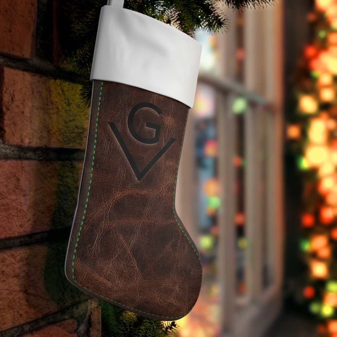CUSTOM CATTLE BRAND Holiday Stocking Rustic Western Christmas ...