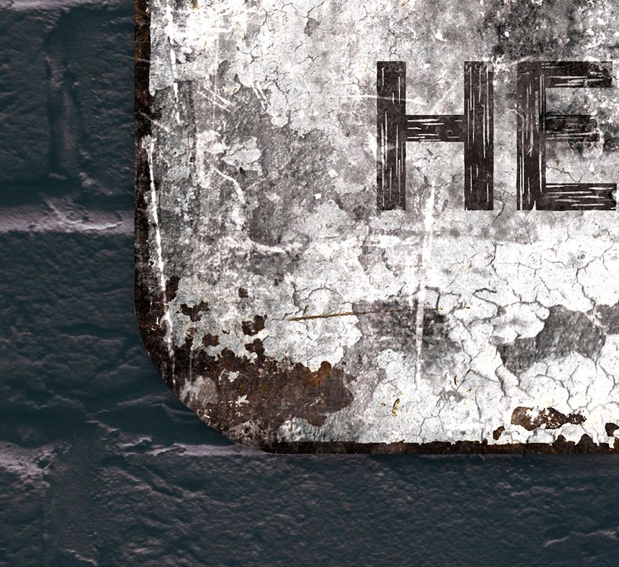 Custom Vintage Metal Sign Your Text on a Custom Antique Metal - Etsy