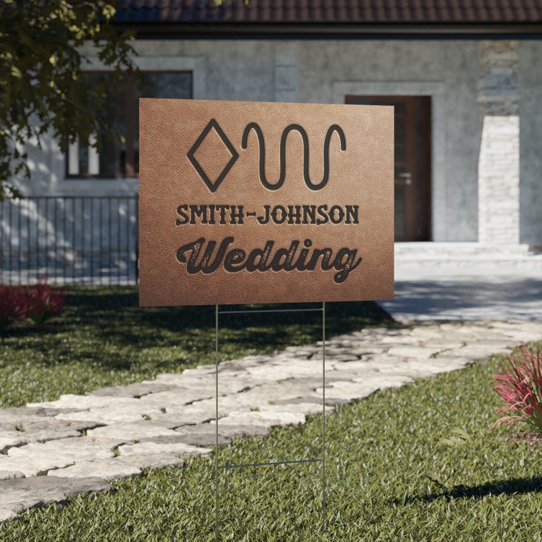 CUSTOM CATTLE BRAND Western Yard Sign Wedding Sign Branding Iron ...