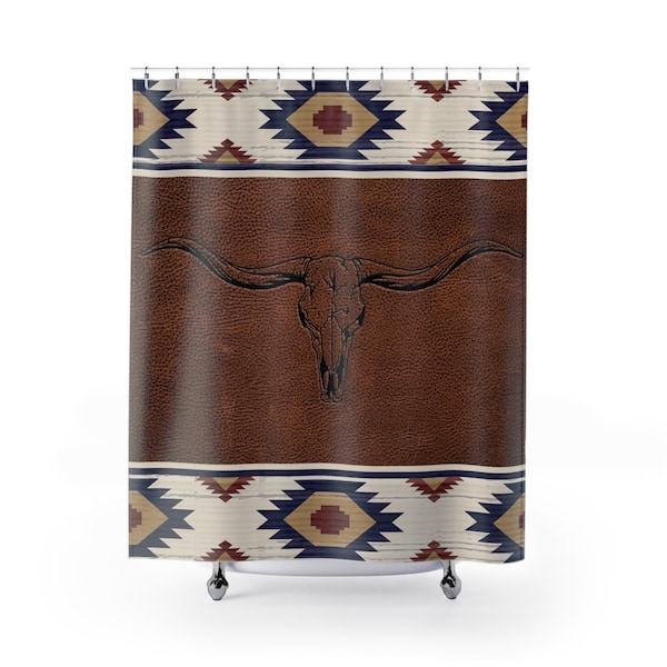 Texas Longhorn Shower Curtain - Etsy