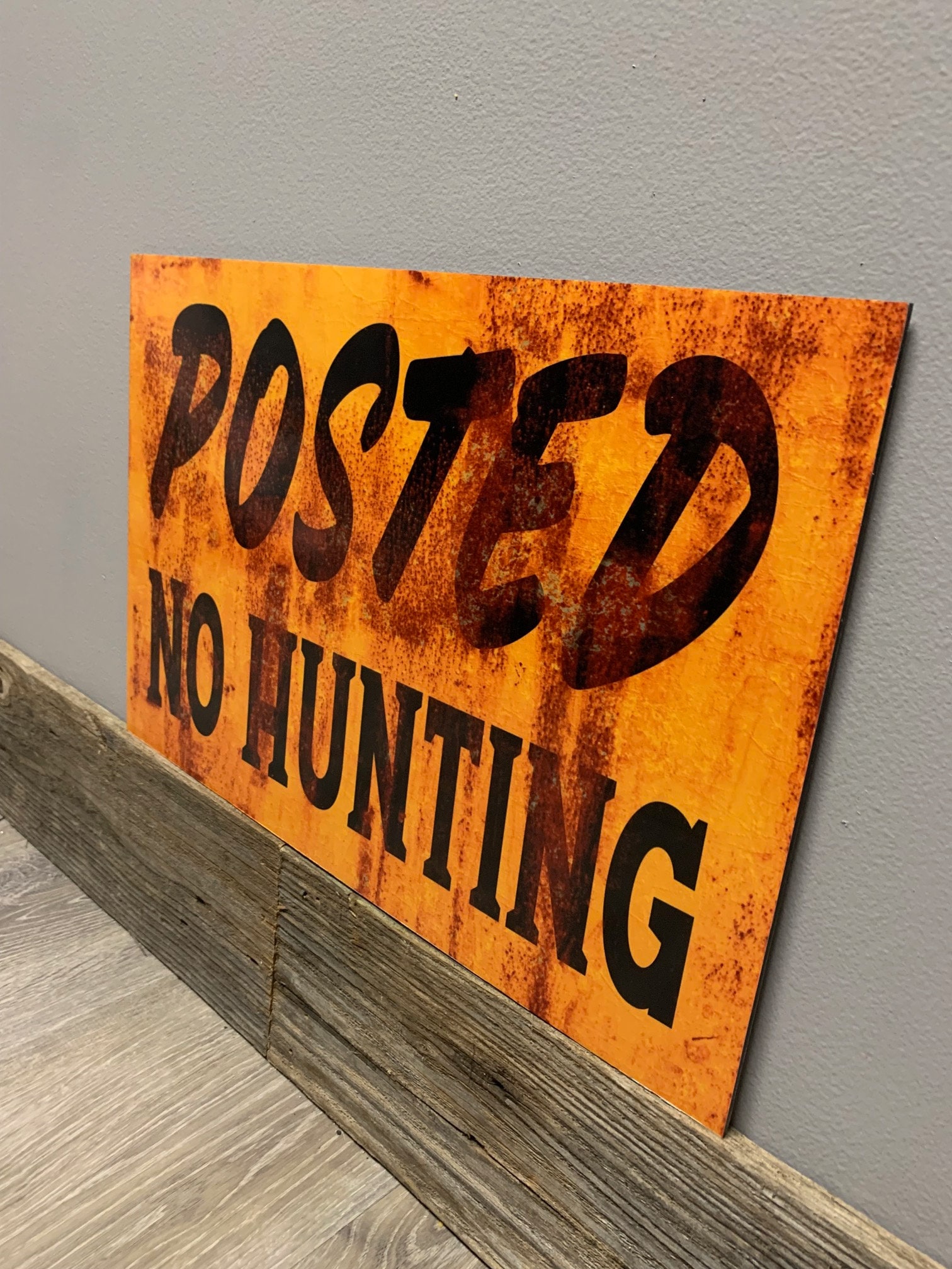 Rustic No Hunting Signs