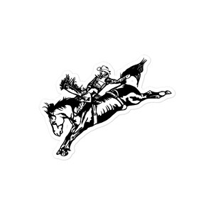 Garrett Shadbolt Saddle Bronc Rider PRCA Rodeo Western Art Sticker ...