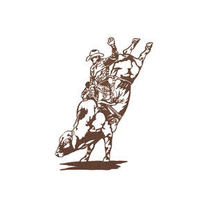 Bull Rider Rodeo Sign Powder Coated Metal Wall Decor for Western Theme ...