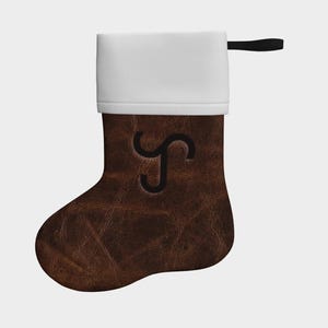 CUSTOM CATTLE BRAND Holiday Stocking Rustic Western Christmas ...