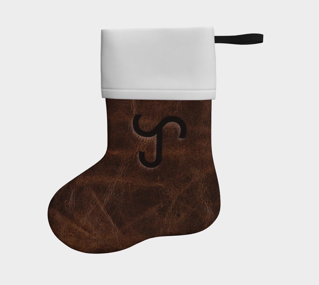 CUSTOM CATTLE BRAND Holiday Stocking Rustic Western Christmas ...