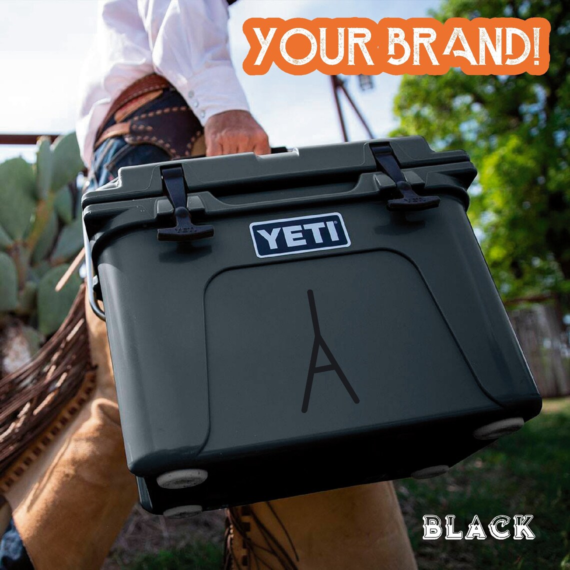 Custom Cattle Brand Cast Vinyl Decal, Ranch and Farm Logo Outdoor ...