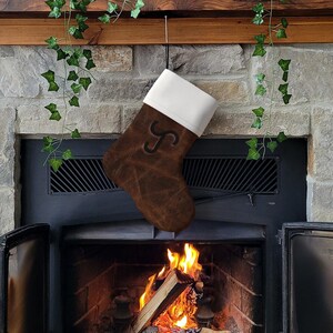 CUSTOM CATTLE BRAND Holiday Stocking Rustic Western Christmas ...