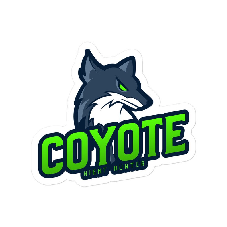 Coyote Night Hunter Sticker Decals for Thermal and Night Vision Coyote ...