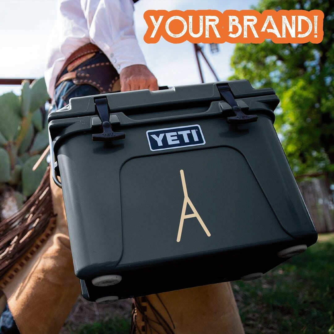 Custom Cattle Brand Cast Vinyl Decal, Ranch and Farm Logo Outdoor ...