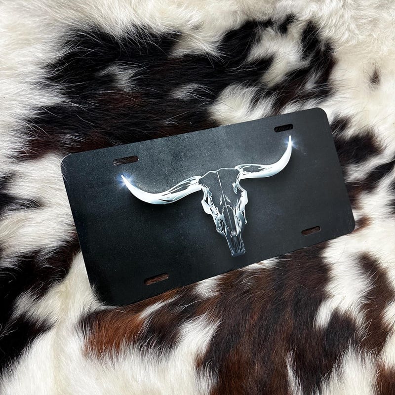 Licence Plates Skull - Etsy