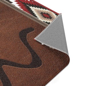 CUSTOM CATTLE BRAND Aztec Area Rugs Southwestern Style Branded Stamped ...
