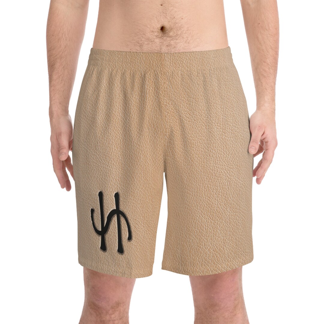 CUSTOM CATTLE BRAND Men's Elastic Swim Trucks Beach Shorts Travel Gift ...