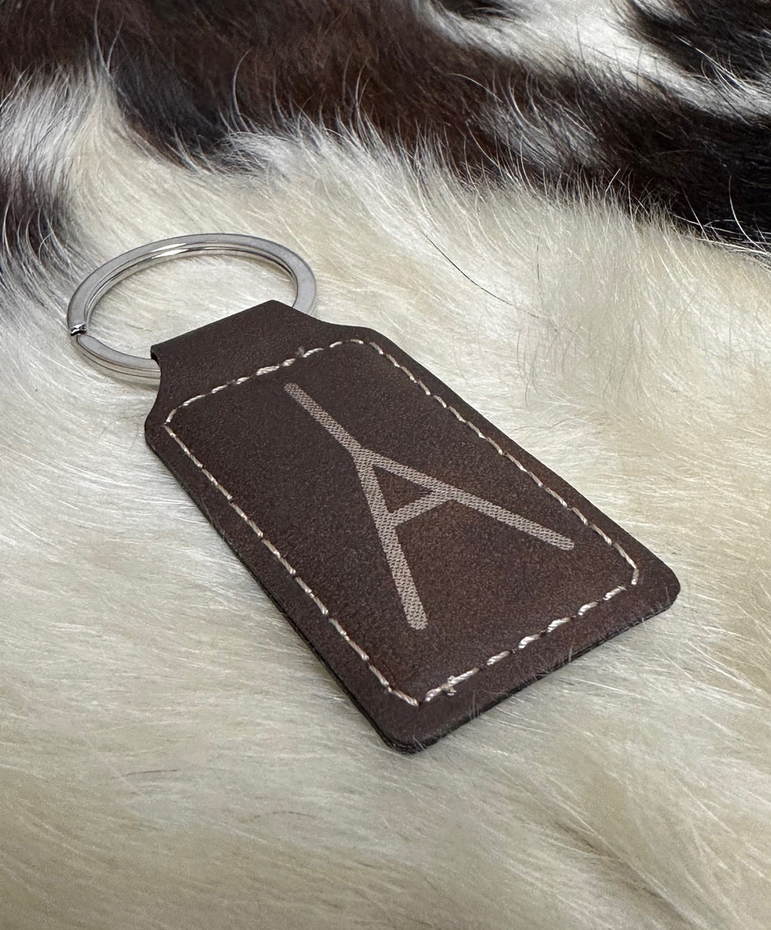 Personalized Cattle Brand Keychain Western Branding Iron Laser Engraved ...