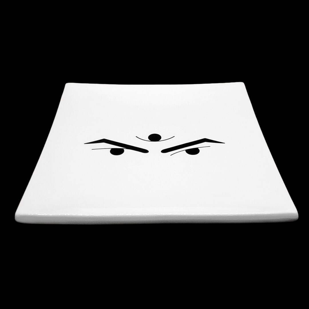 10 Square Brow Porcelain Ceramic Dinner Plate Modern Egyptian Platter ...