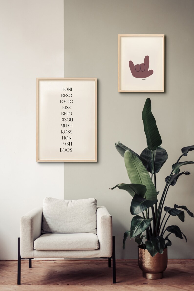 I Love You Hand Sign I Love You Print Digital Download Printable Wall ...