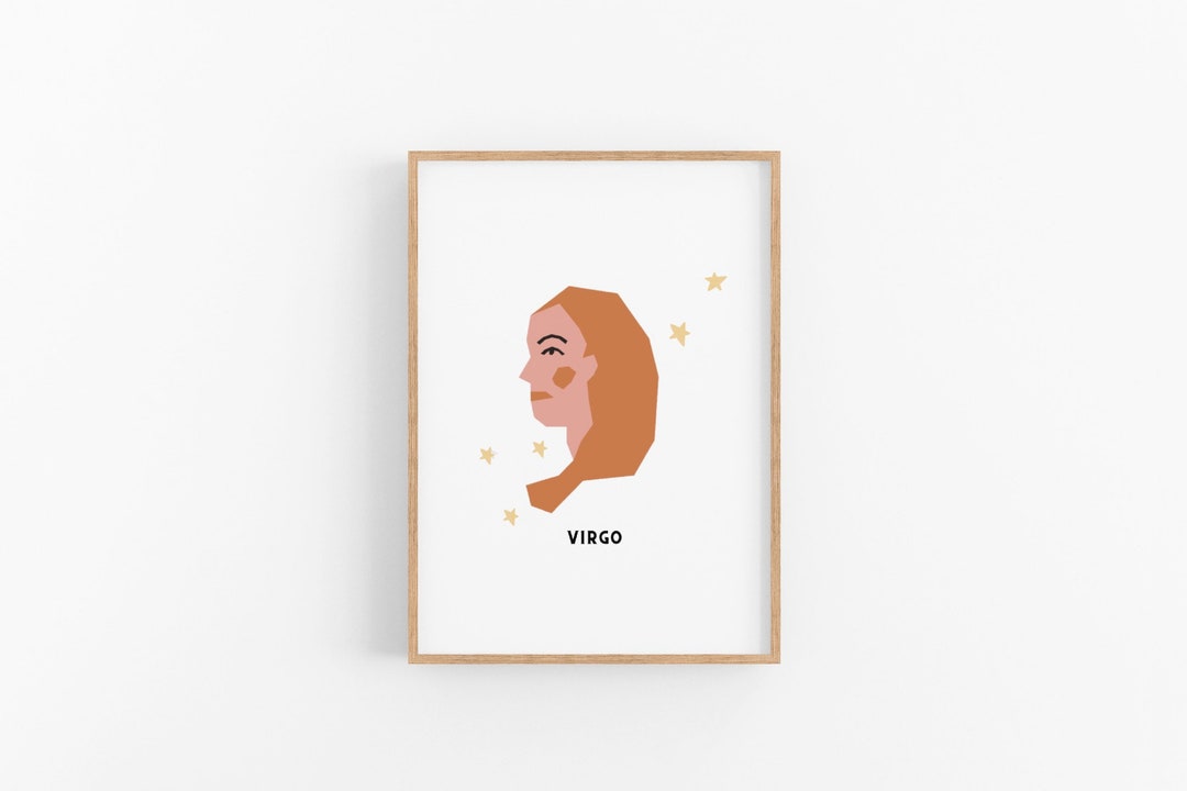 Virgo Art Print Virgo Print Virgo Wall Decor Virgo Poster Virgo Wall ...