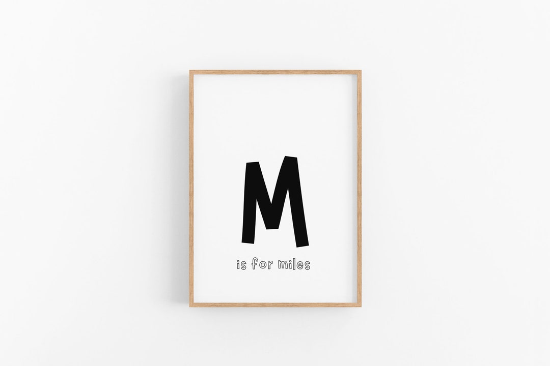 Custom Initial Print | Name Printable | Personalized Name Print ...