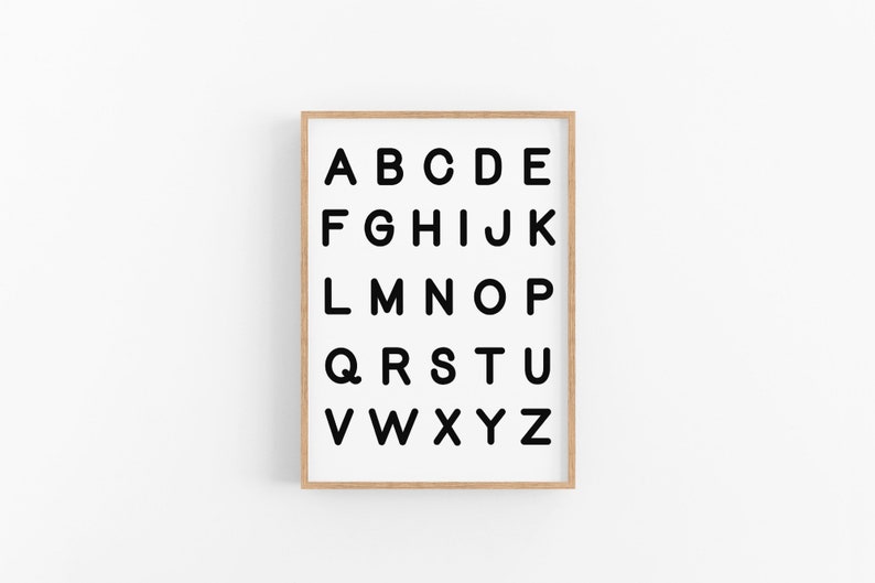 ABC Poster | ABC Print | ABC Printable | Alphabet Poster | Learning ...