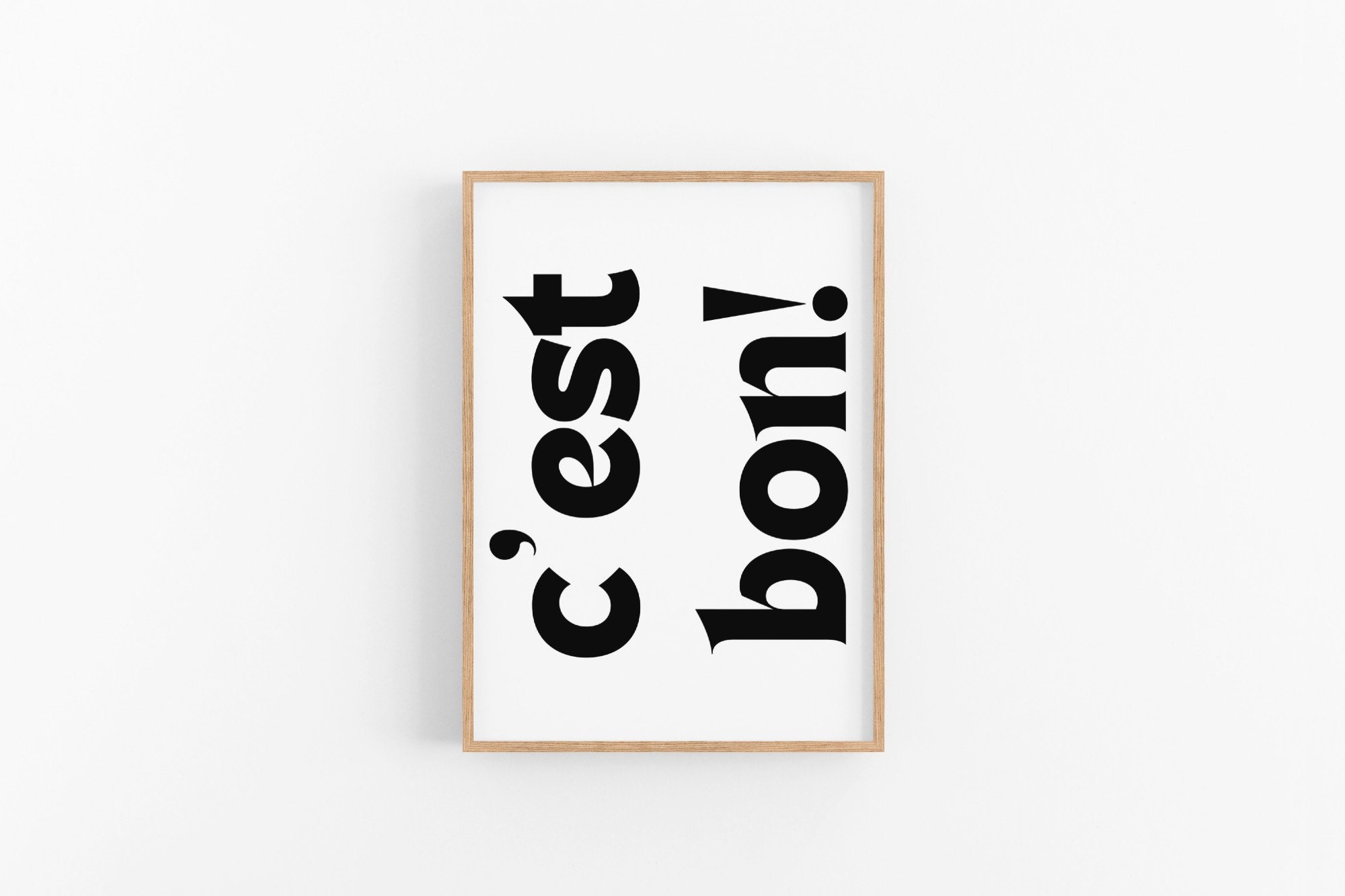 C'est Bon | C'est Bon Wall Art | Printable Wall Art | French Language ...