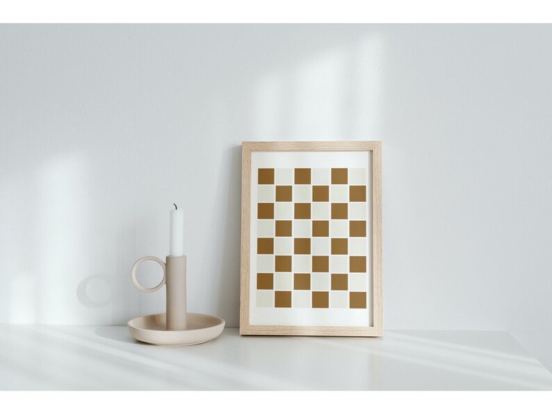 Checkerboard Printable Art | Digital Download | Trendy Wall Art | Home ...