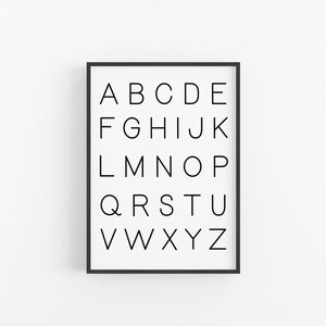 ABC Poster | ABC Print | ABC Printable | Alphabet Poster | Learning ...