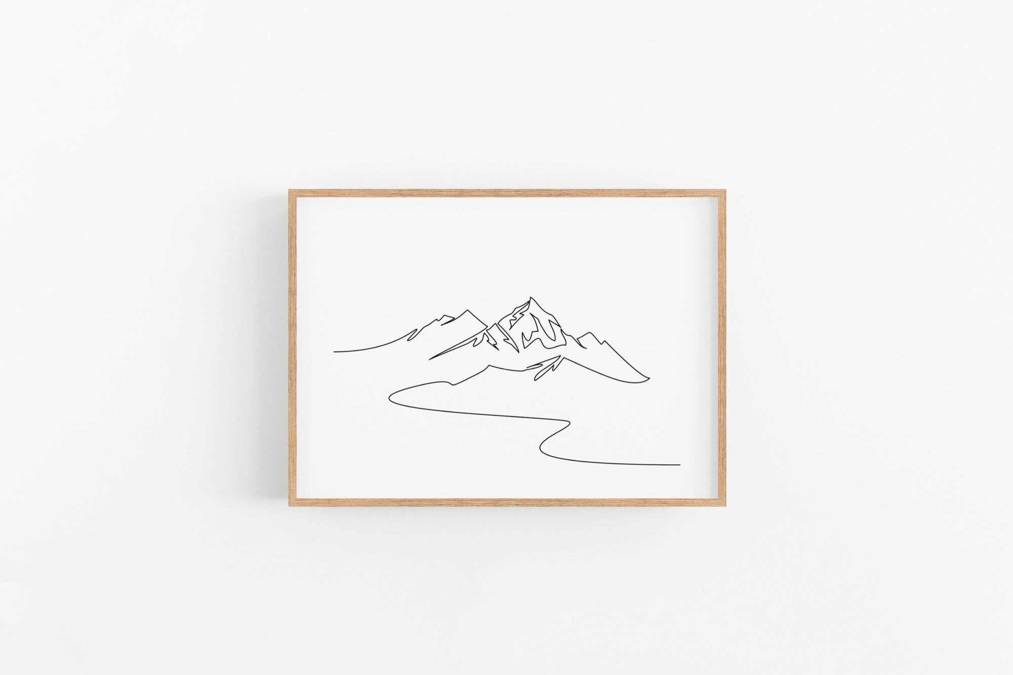 Mountain Landscape Printable | Mountain Landscape Wall Art | Mountain ...