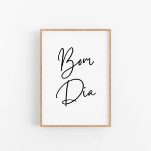 Bom Dia Bom Dia Poster Printable Wall Art Good Morning - Etsy