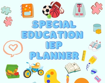 Special Educator Binder Teacher Planner, Editable Teacher Planner ...