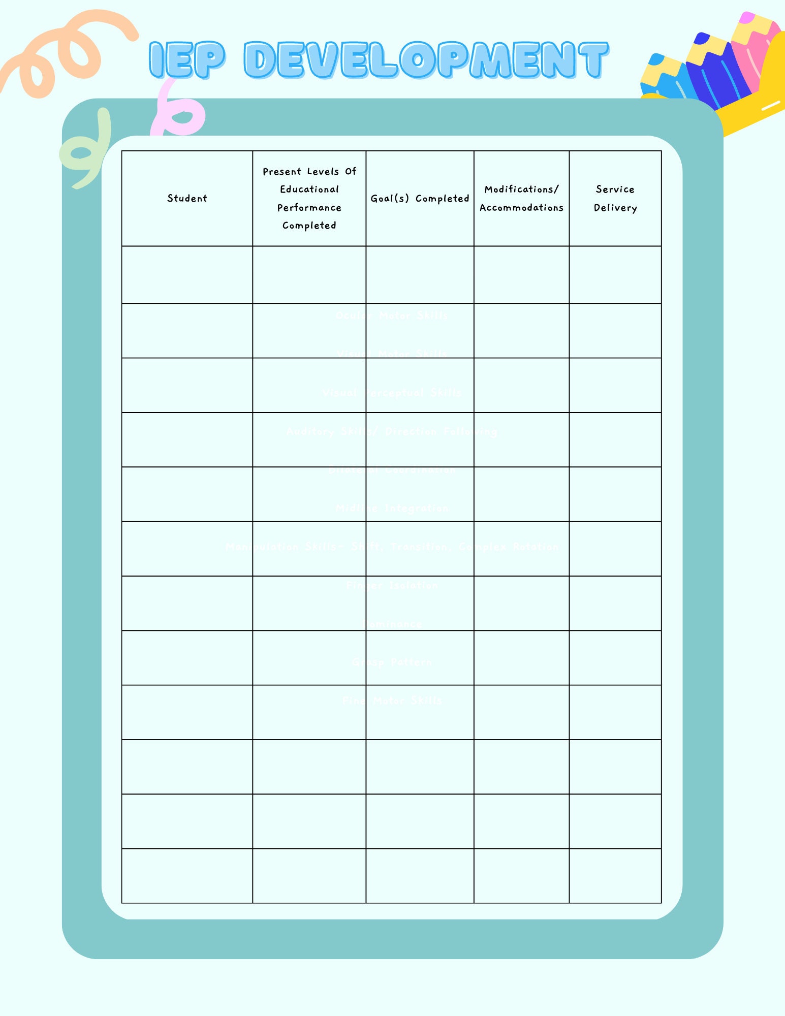 School Based Therapist Planner - Etsy