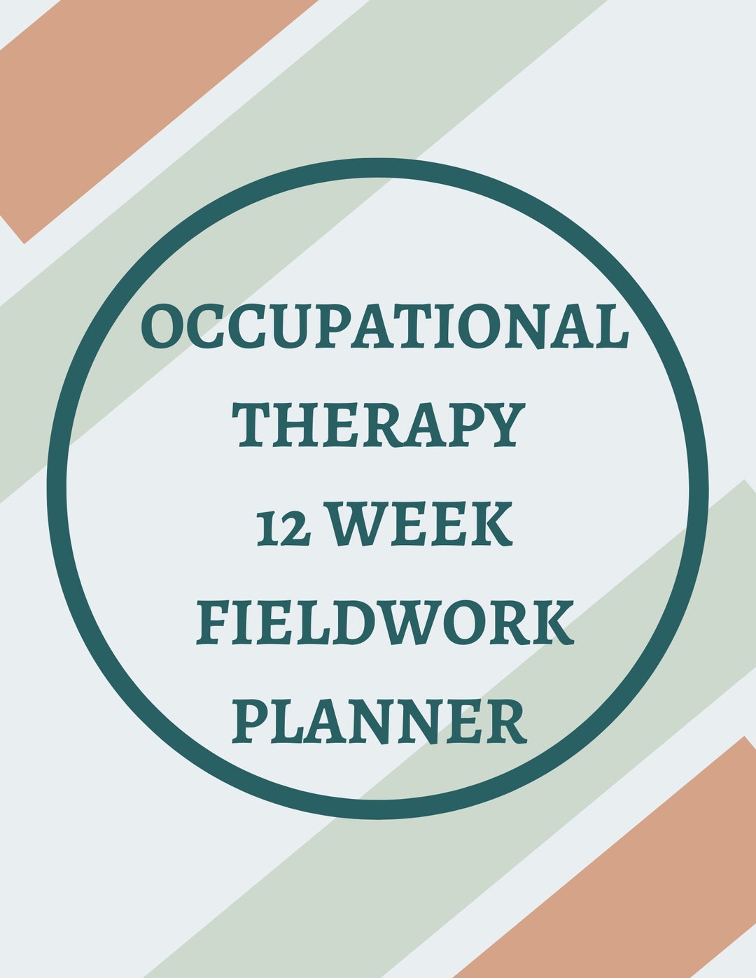 Occupational Therapy 12 Week Fieldwork Planner - Etsy