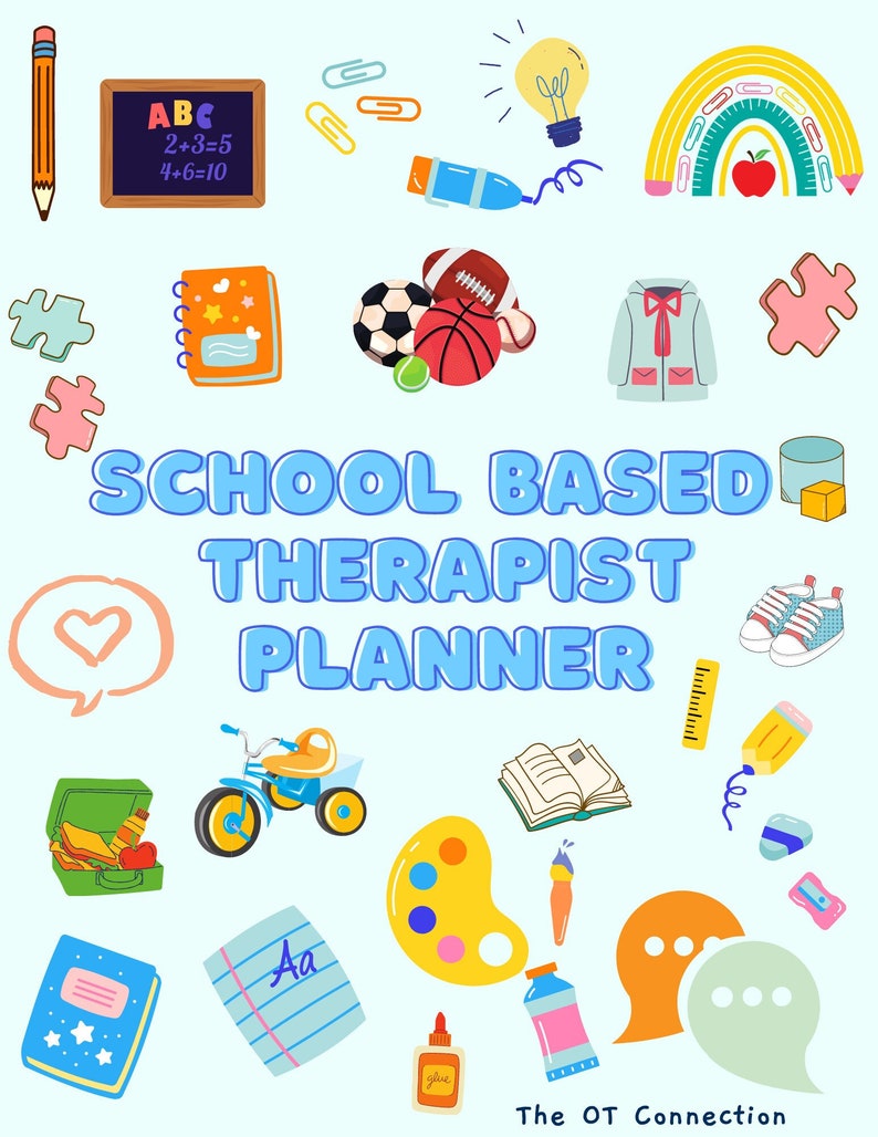 School Based Therapist Planner - Etsy