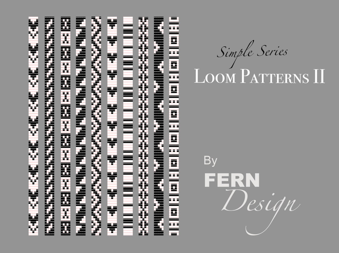 Simple Bead Loom Patterns for Beginners (version 2) - Thin and Two ...